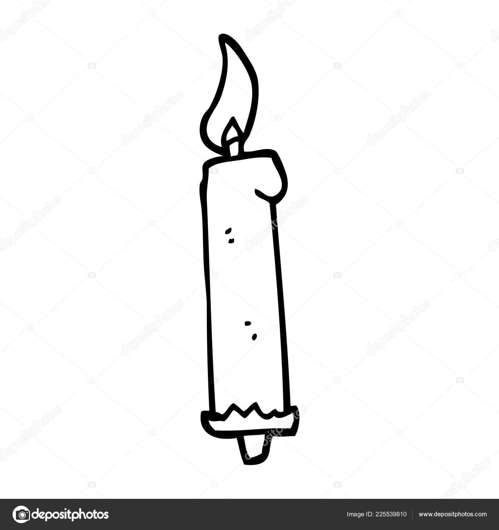 Birthday Candle Clip Art Black And White