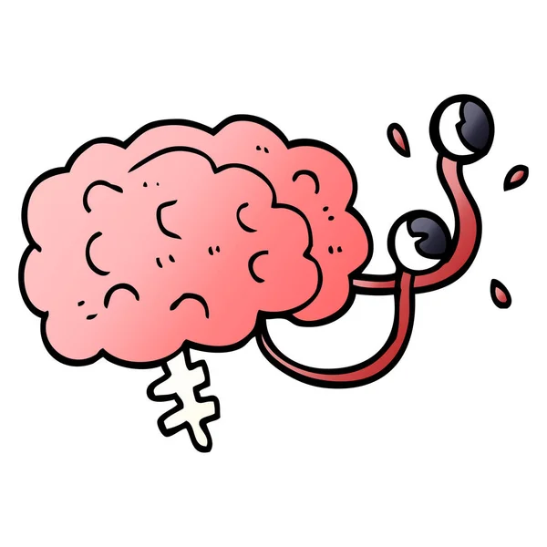 Cartoon Doodle Monster Brain Stock Vector by ©lineartestpilot 222154340