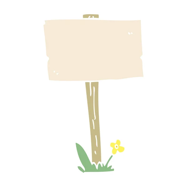 Line Drawing Cartoon Sign Post Stock Vector by ©lineartestpilot 225577086