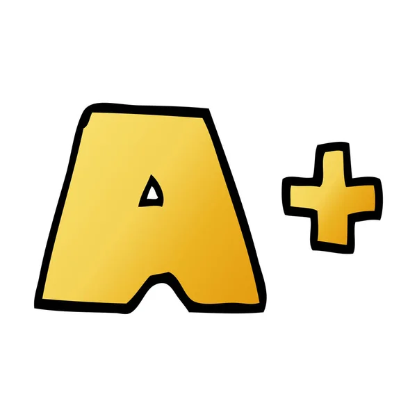 Cartoon Doodle Letter Grades Stock Vector by ©lineartestpilot 222175840