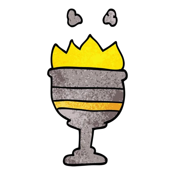 Cartoon Doodle Flaming Goblet Stock Vector by ©lineartestpilot 222240026