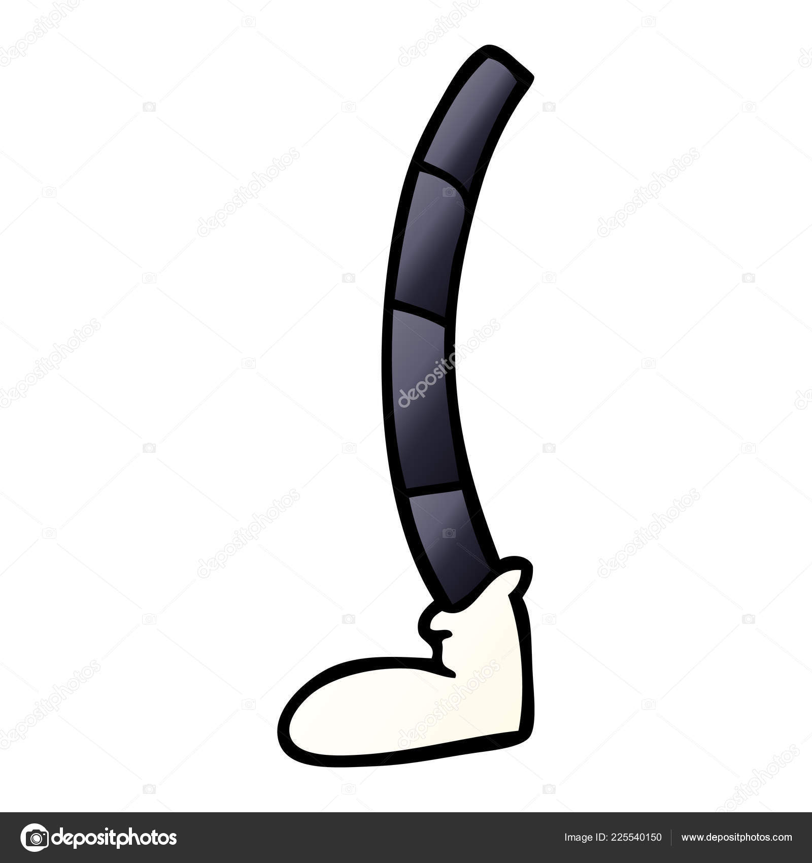 Cartoon Doodle Retro Leg Stock Vector by ©lineartestpilot 225540150