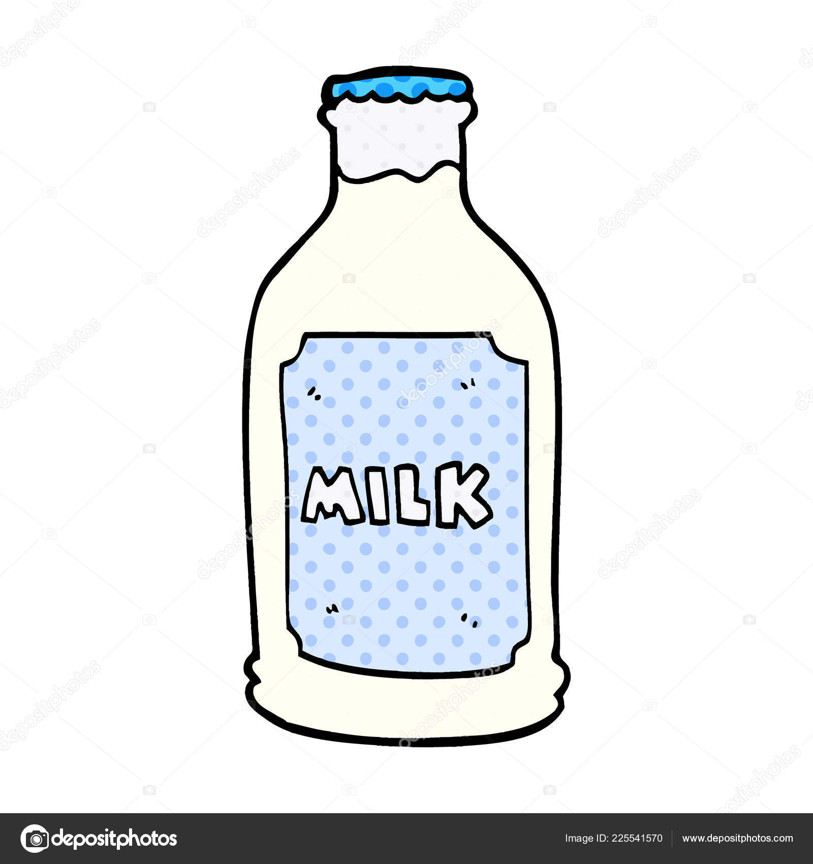 Cartoon Doodle Milk Bottle Stock Vector Image by ©lineartestpilot ...