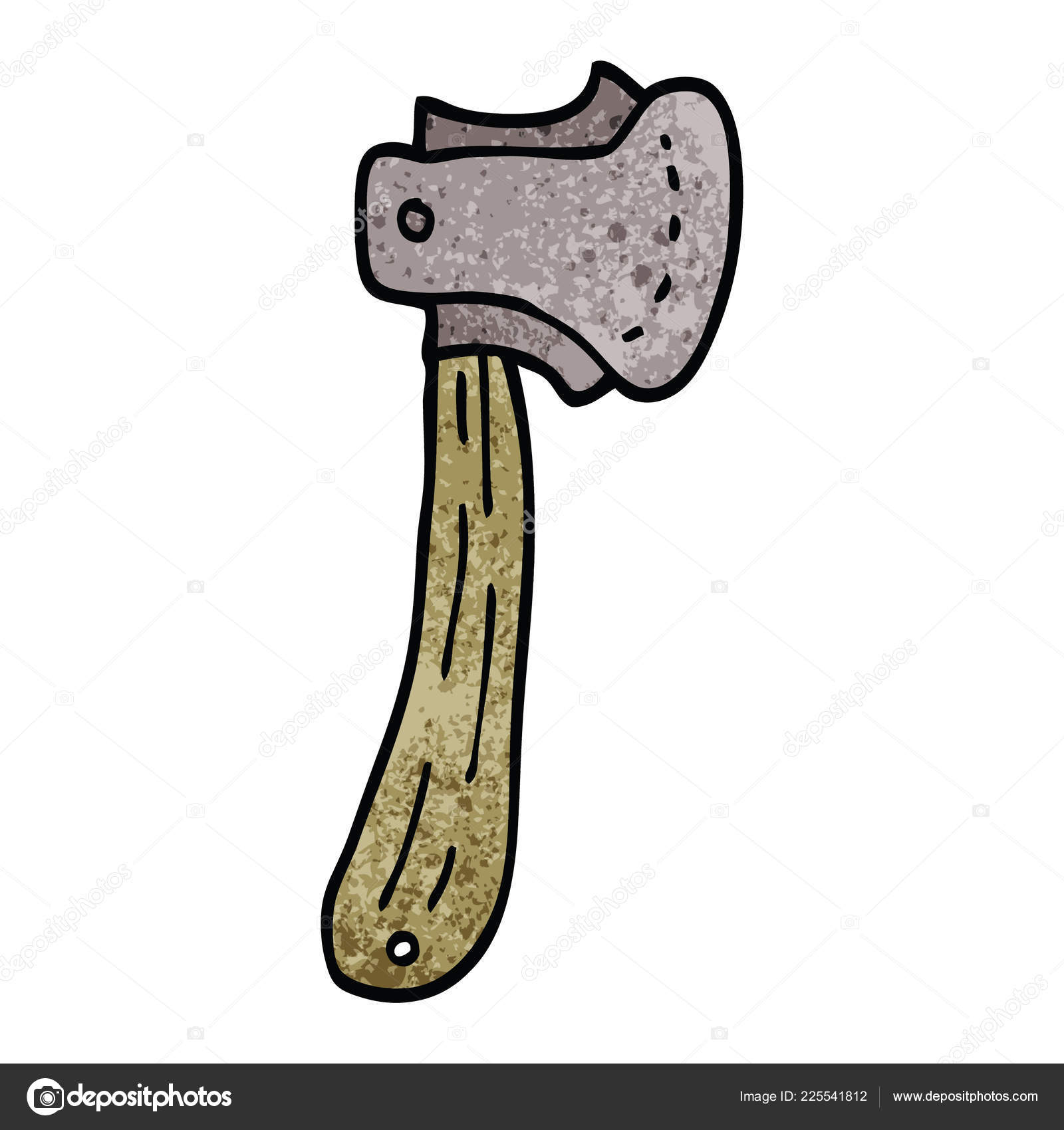 Cartoon Doodle Long Axe Stock Vector by ©lineartestpilot 225541812