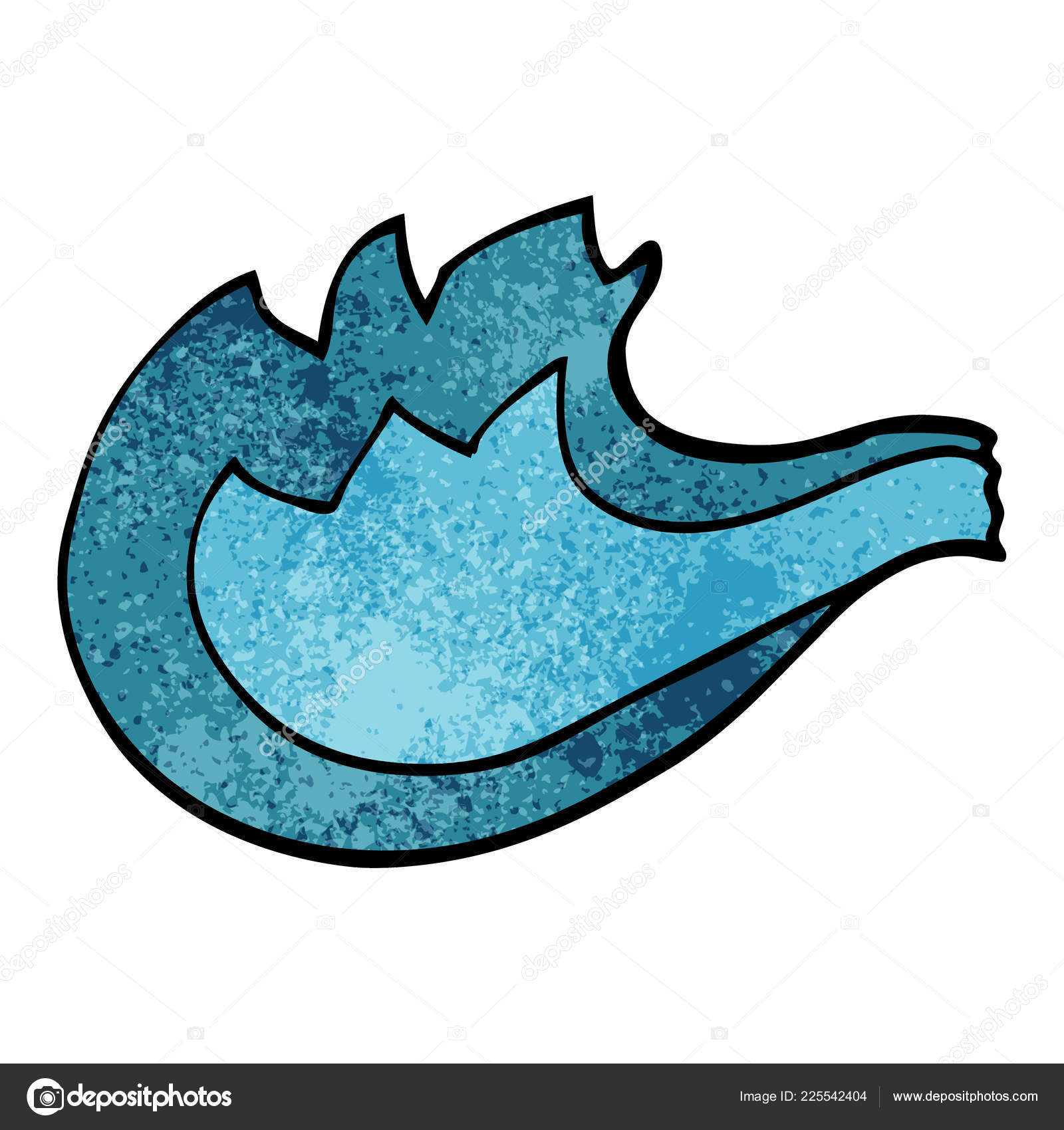 Cartoon Doodle Blue Gas Flame Stock Vector by ©lineartestpilot 225542404