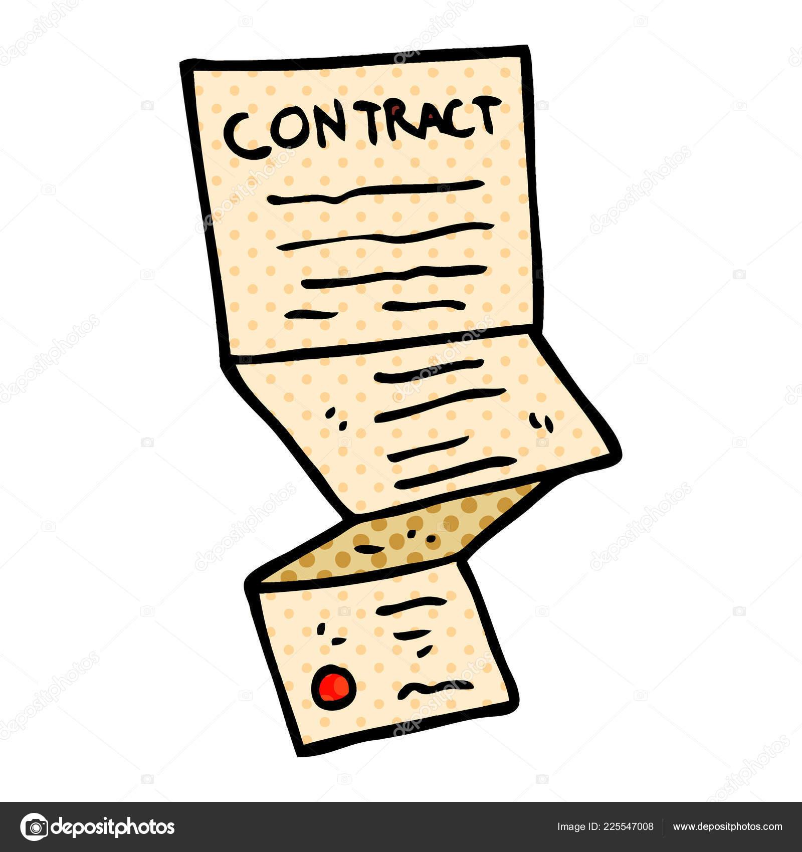 Cartoon Doodle Complicated Contract Stock Vector by ©lineartestpilot ...