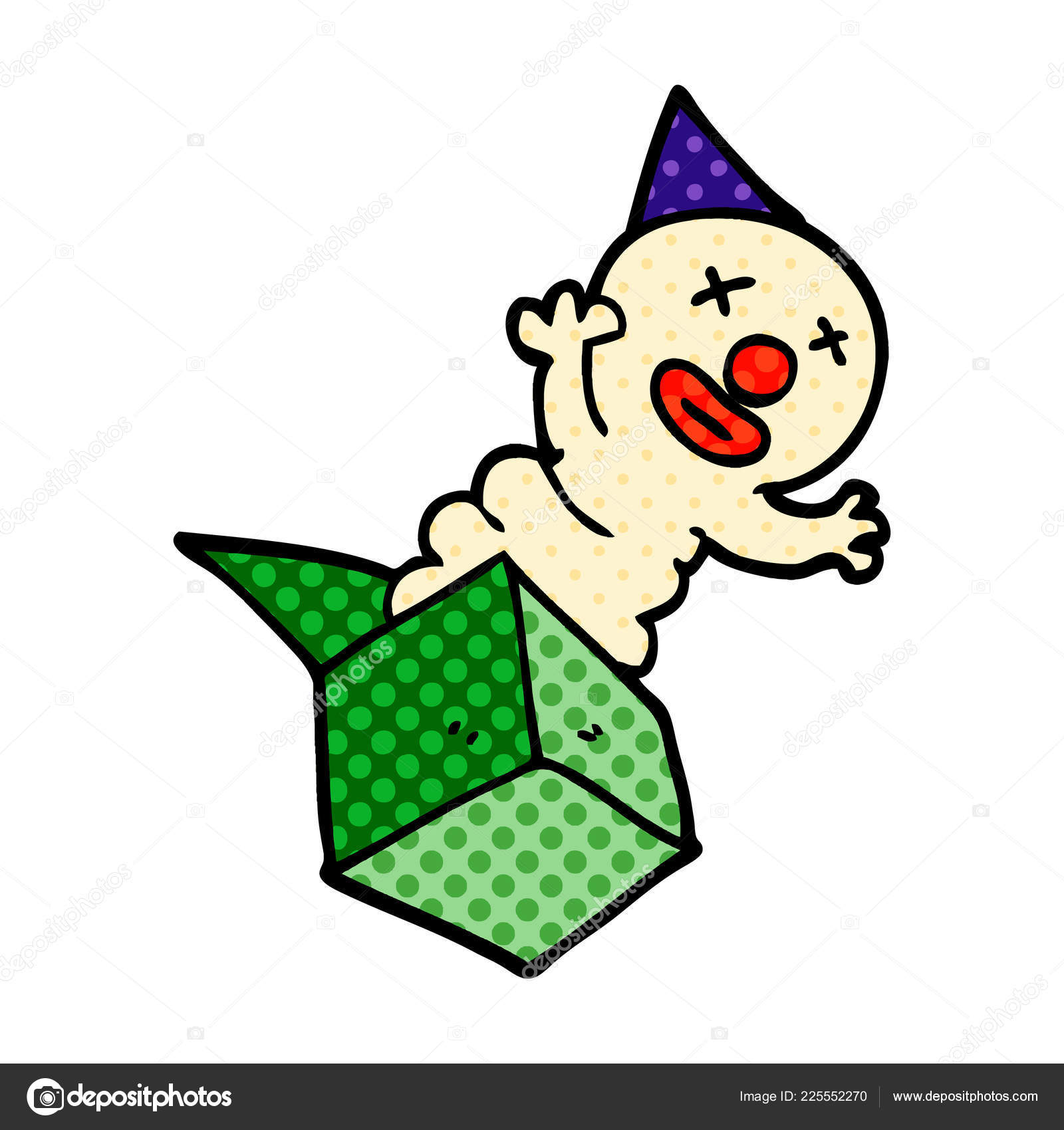 Cartoon Doodle Jack Box Stock Vector by ©lineartestpilot 225552270