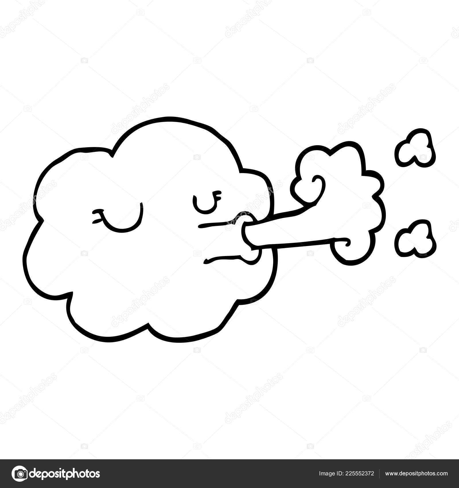 Cloud Blowing Air