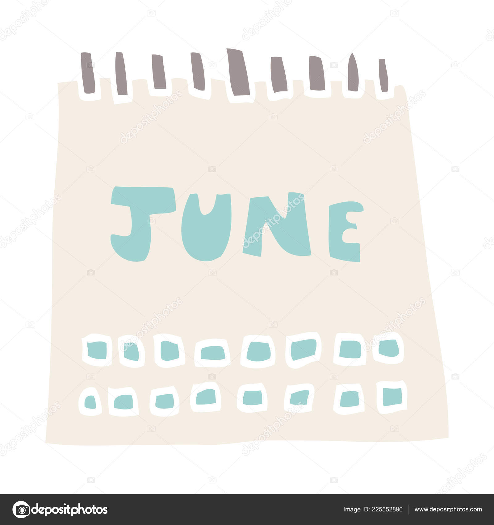 June Cartoon Calendar