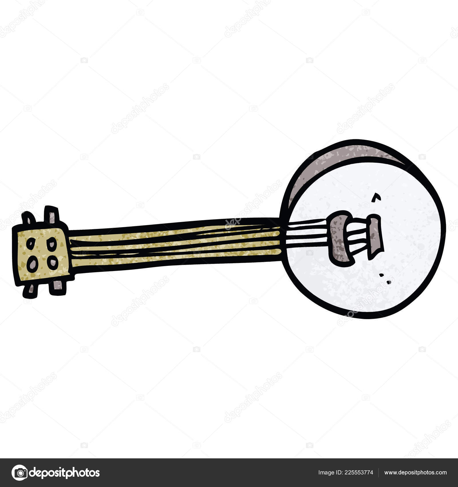 Cartoon Doodle Banjo Vector Illustration Stock Vector Image by ...
