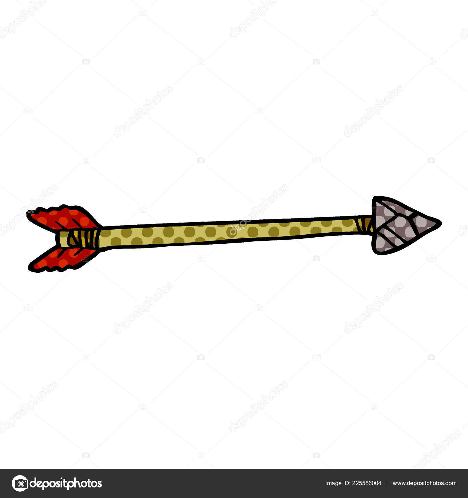 Cartoon Doodle Arrow Vector Illustration Stock Vector by ...