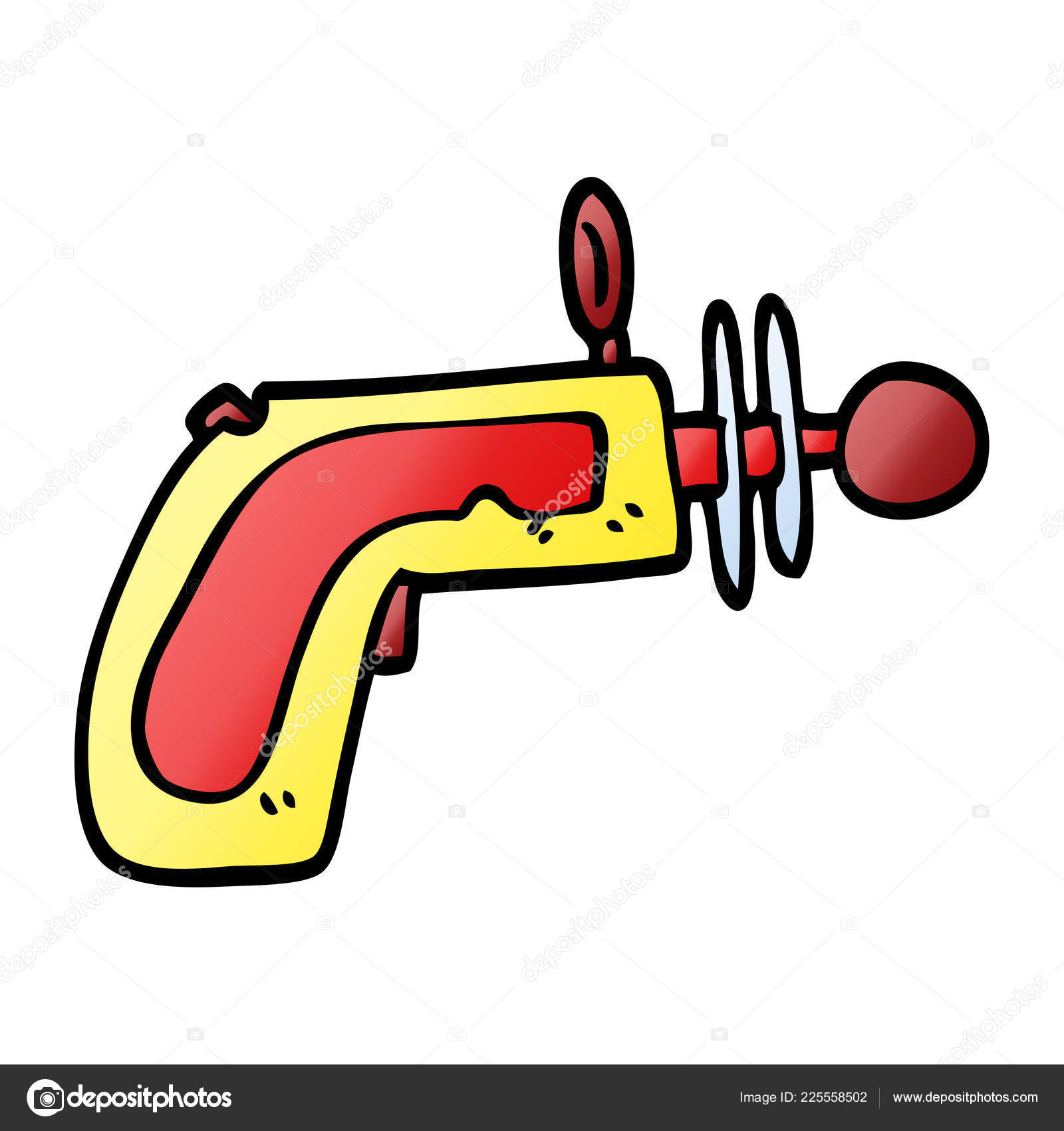 Cartoon Doodle Ray Gun Stock Vector by ©lineartestpilot 225558502