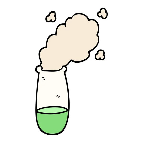 Cartoon Test Tube Exploding