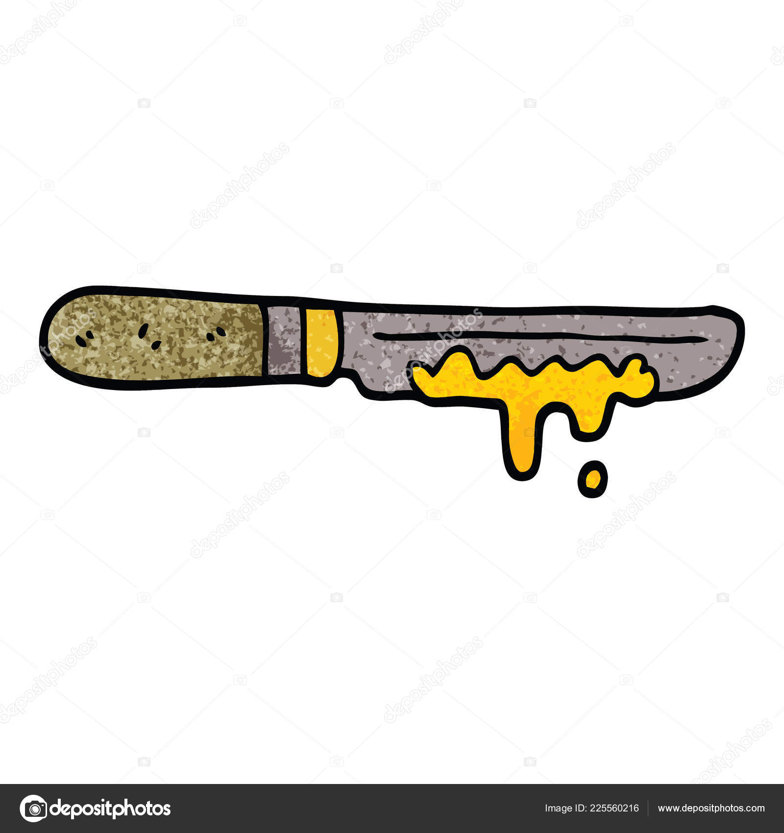 Cartoon Doodle Butter Knife Stock Vector by ©lineartestpilot 225560216