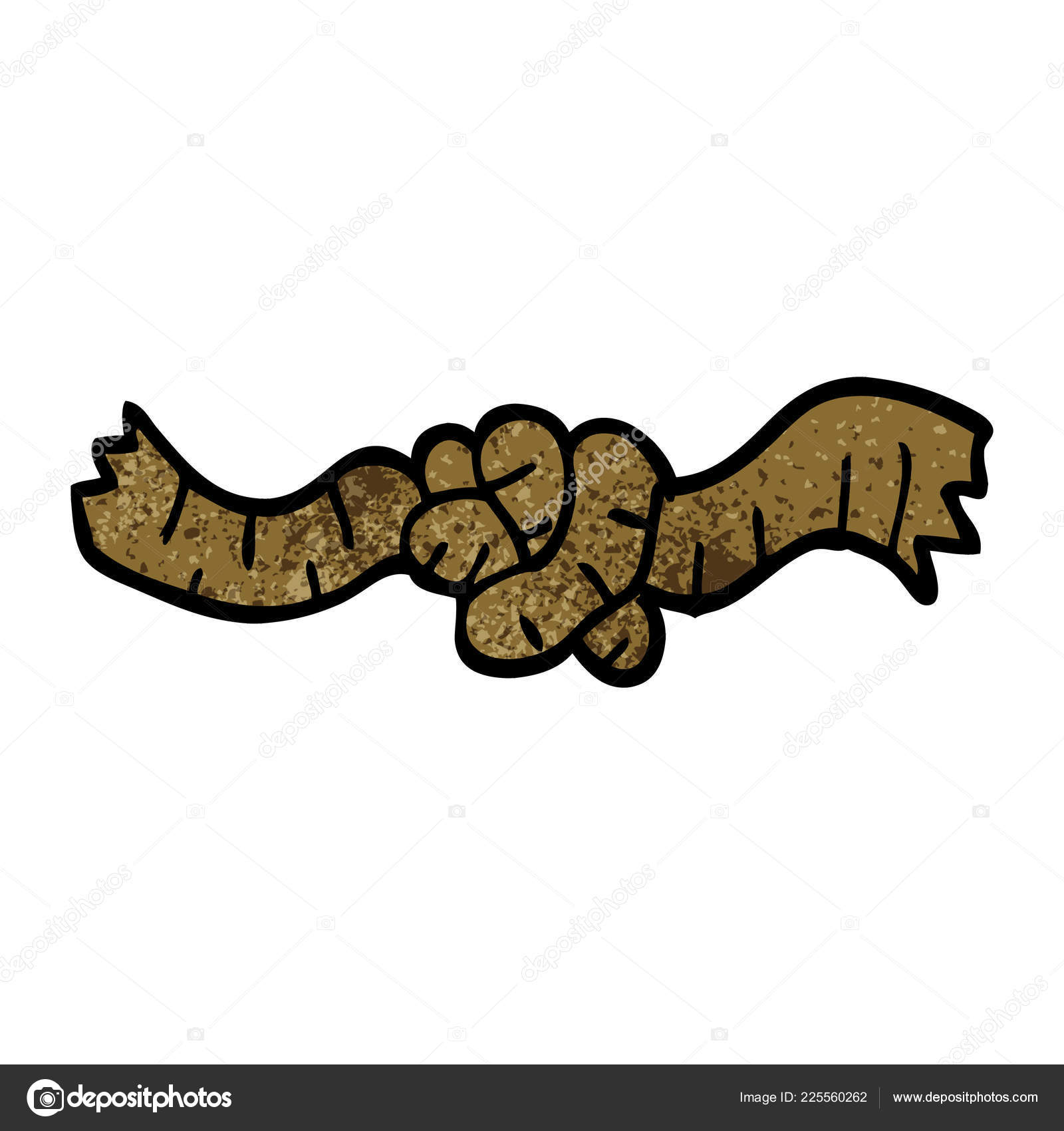 Cartoon Doodle Rope Knot Stock Vector by ©lineartestpilot 225560262