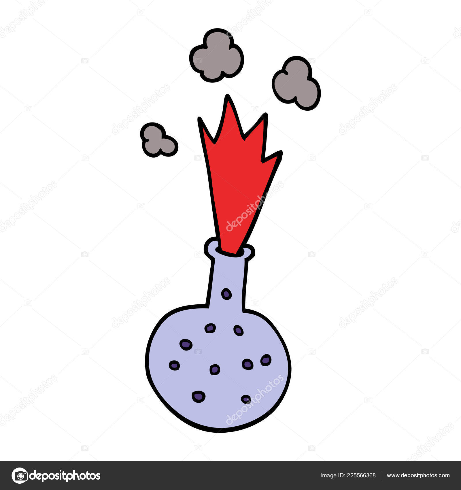 Cartoon Doodle Chemical Reaction Stock Vector by ©lineartestpilot 225566368