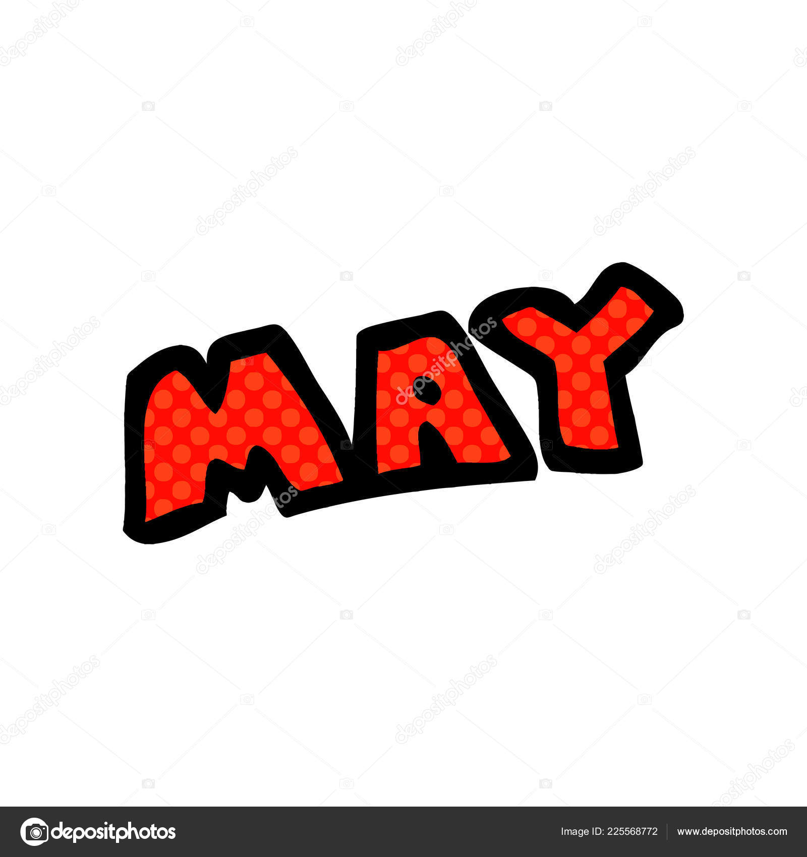 Cartoon Doodle Month May Stock Vector by ©lineartestpilot 225568772