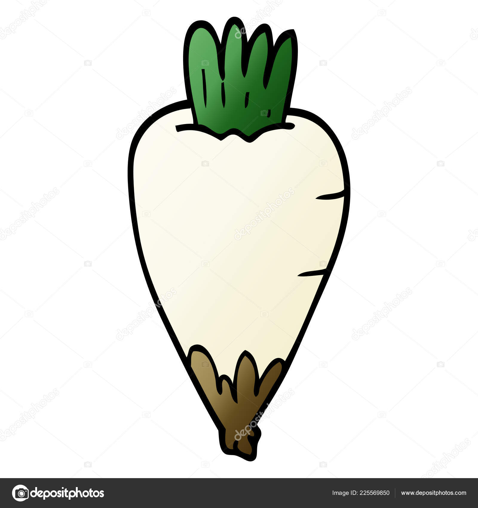 Cartoon Doodle Root Vegetable Stock Vector by ©lineartestpilot 225569850