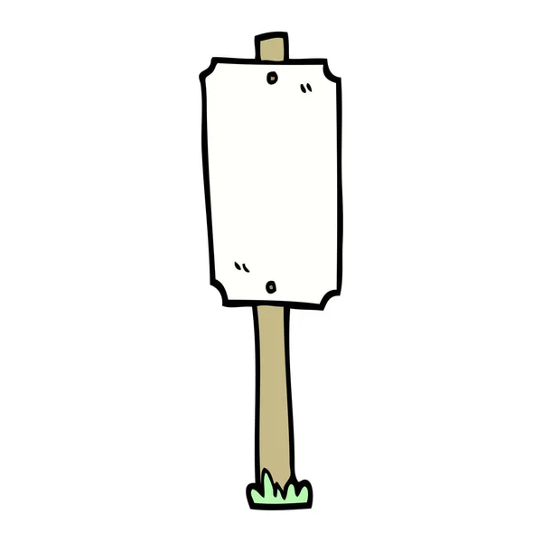 Cartoon Doodle Sign Post Stock Vector by ©lineartestpilot 222171940