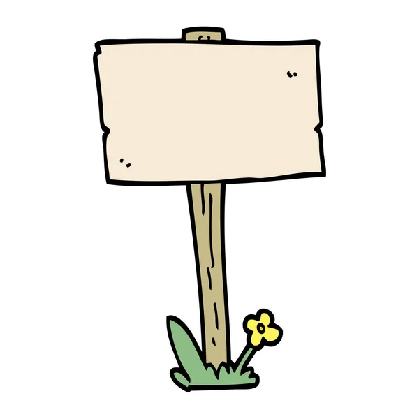 Line Drawing Cartoon Sign Post Stock Vector by ©lineartestpilot 225577086