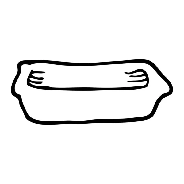 Hand Drawn Doodle Style Cartoon Empty Tray Stock Vector by ...