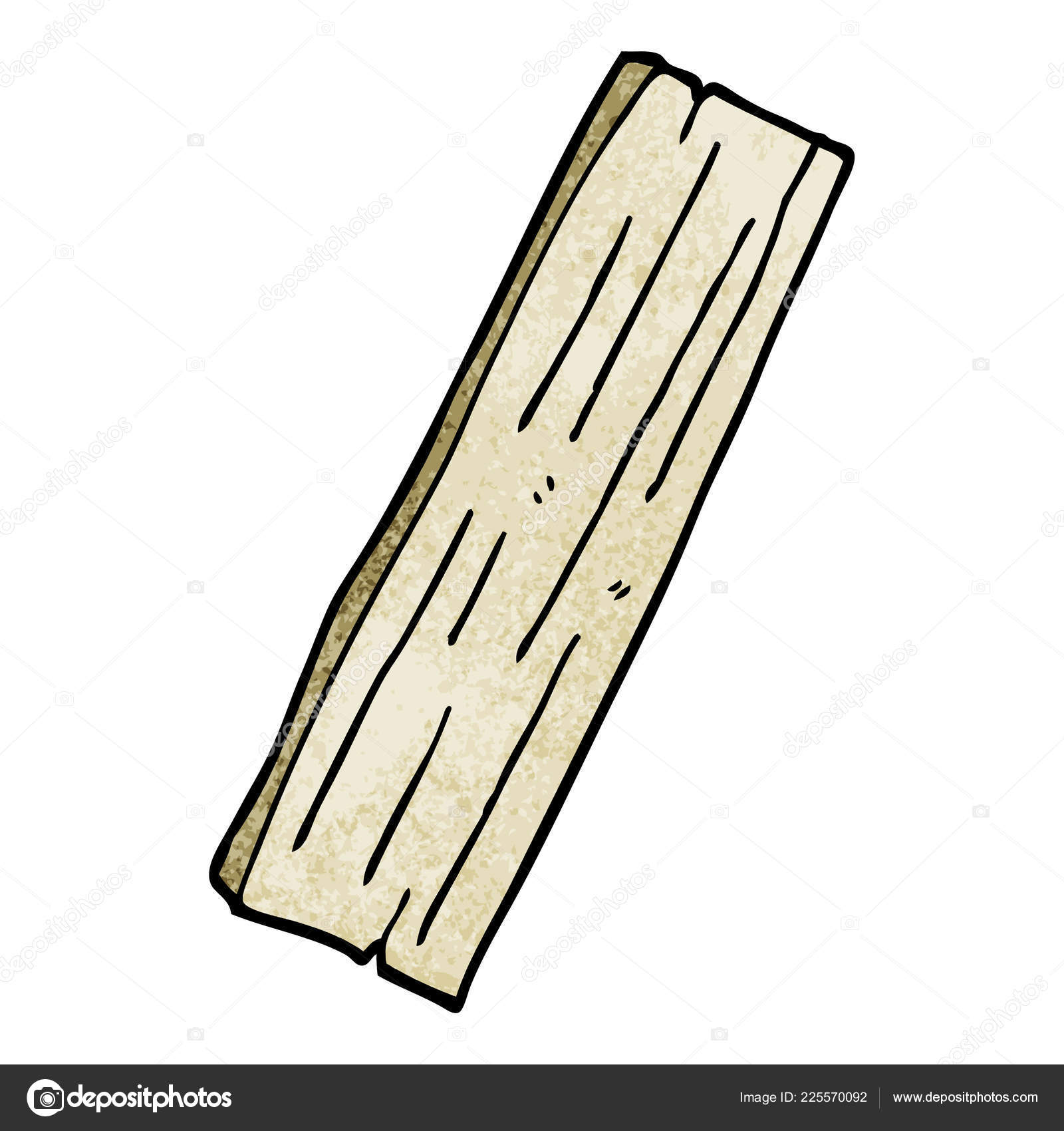 Cartoon Doodle Plank Wood Stock Vector by ©lineartestpilot 225570092