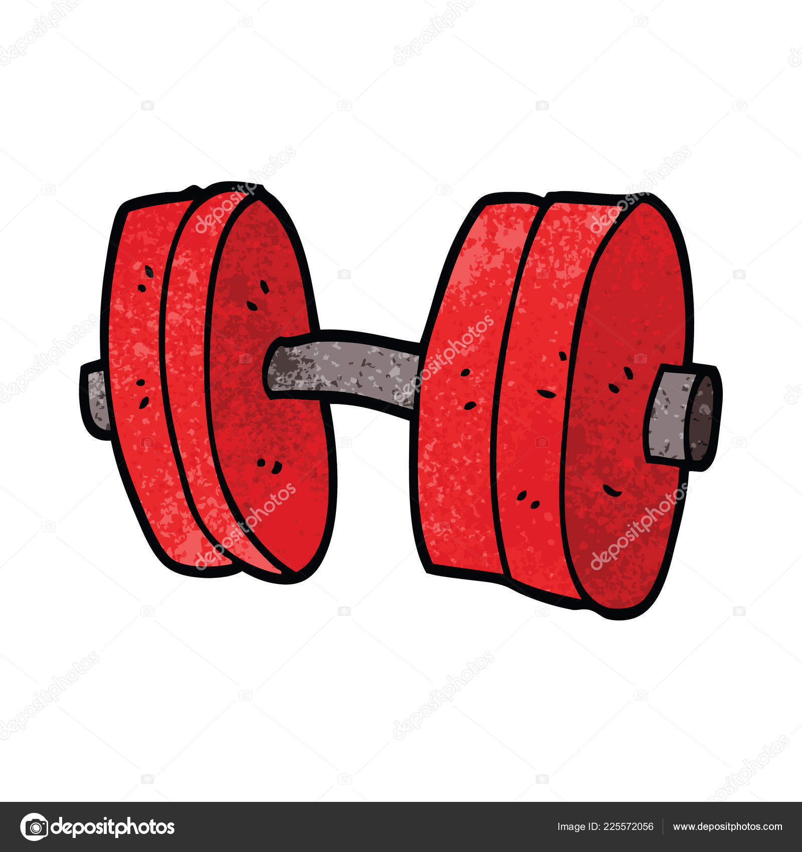 Cartoon Doodle Weights Vector Illustration Stock Vector Image by ...