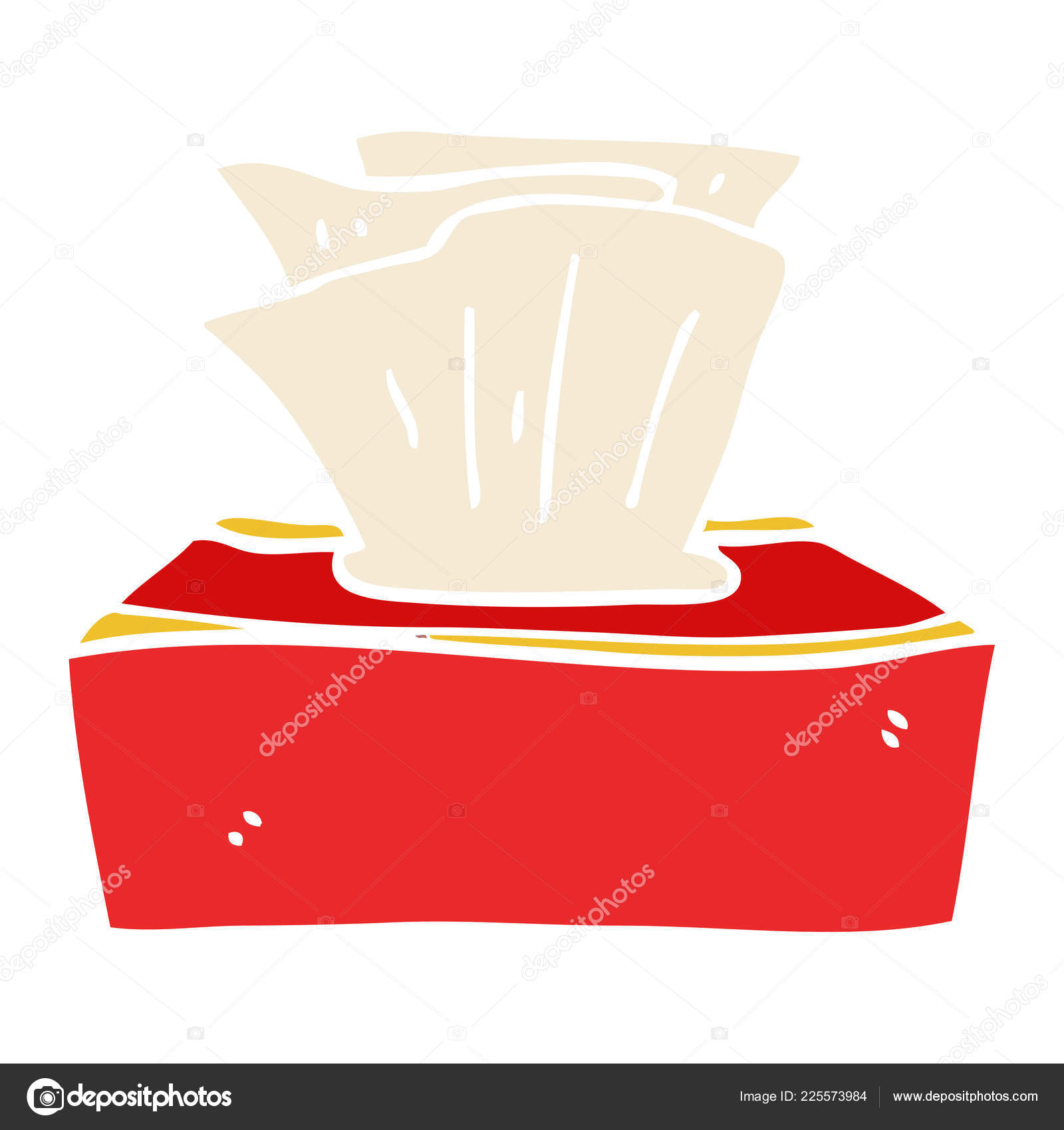 Cartoon Doodle Box Tissues Stock Vector by ©lineartestpilot 225573984