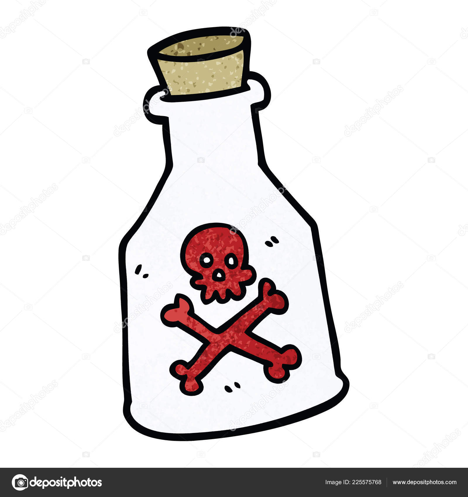 Cartoon Doodle Poison Vector Illustration Stock Vector by ...