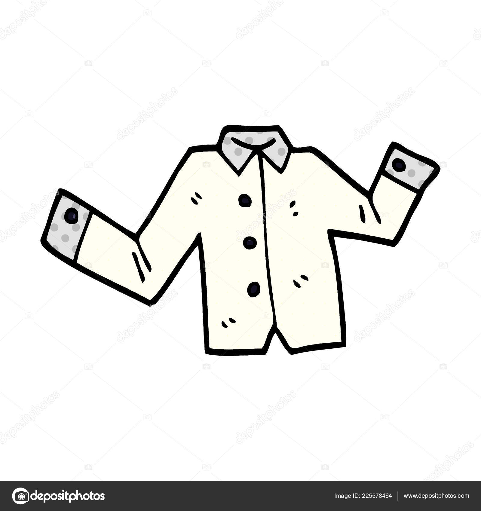 Cartoon Doodle Business Shirt Stock Vector by ©lineartestpilot 225578464