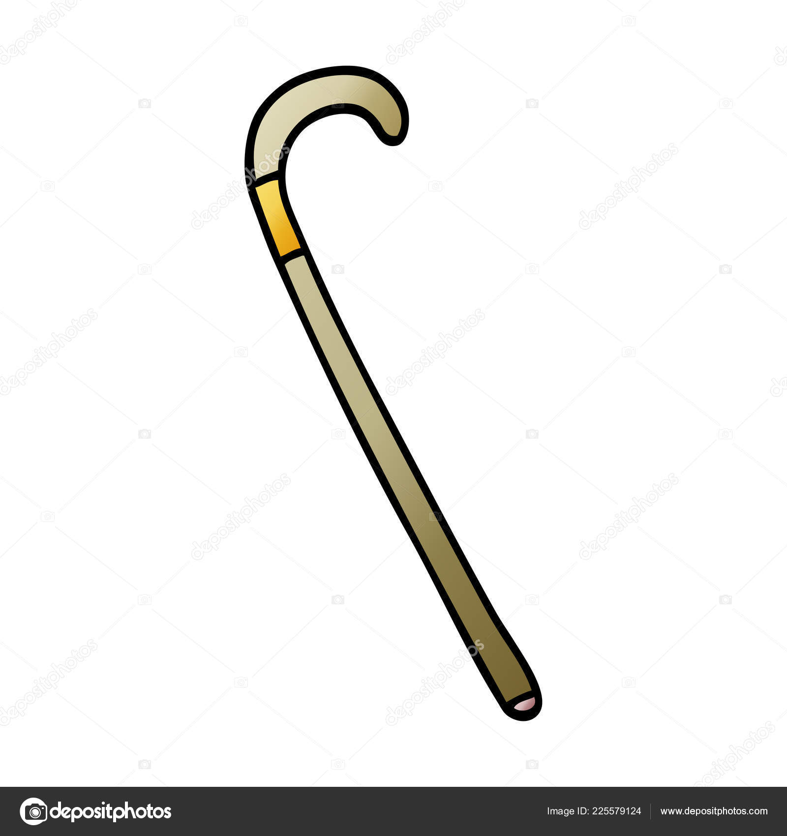 Cartoon Doodle Walking Stick Stock Vector by ©lineartestpilot 225579124