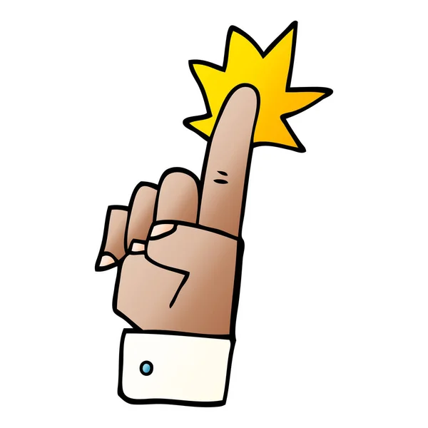 Cartoon Doodle Pointing Hand Stock Vector by ©lineartestpilot 222131422