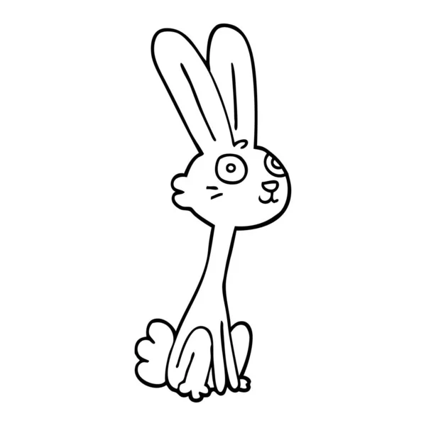 Line Drawing Cartoon Rabbit Stock Vector by ©lineartestpilot 222139814