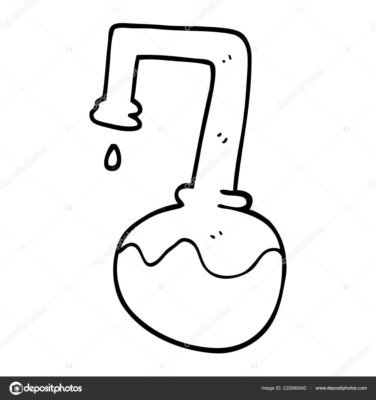 Line Drawing Cartoon Science Experiment Stock Vector Image by ...