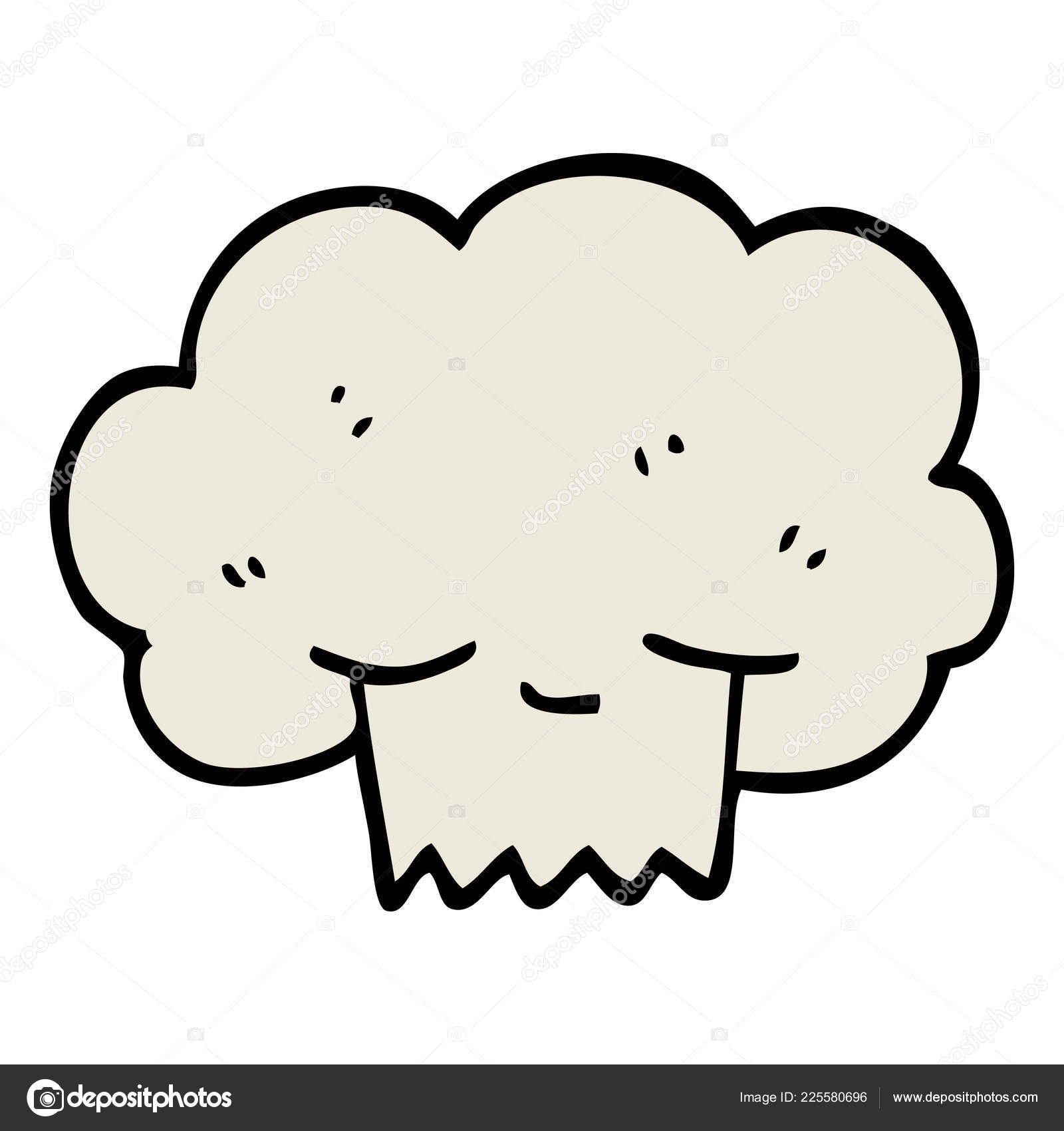 Hand Drawn Doodle Style Cartoon Explosion Cloud Stock Vector by ...