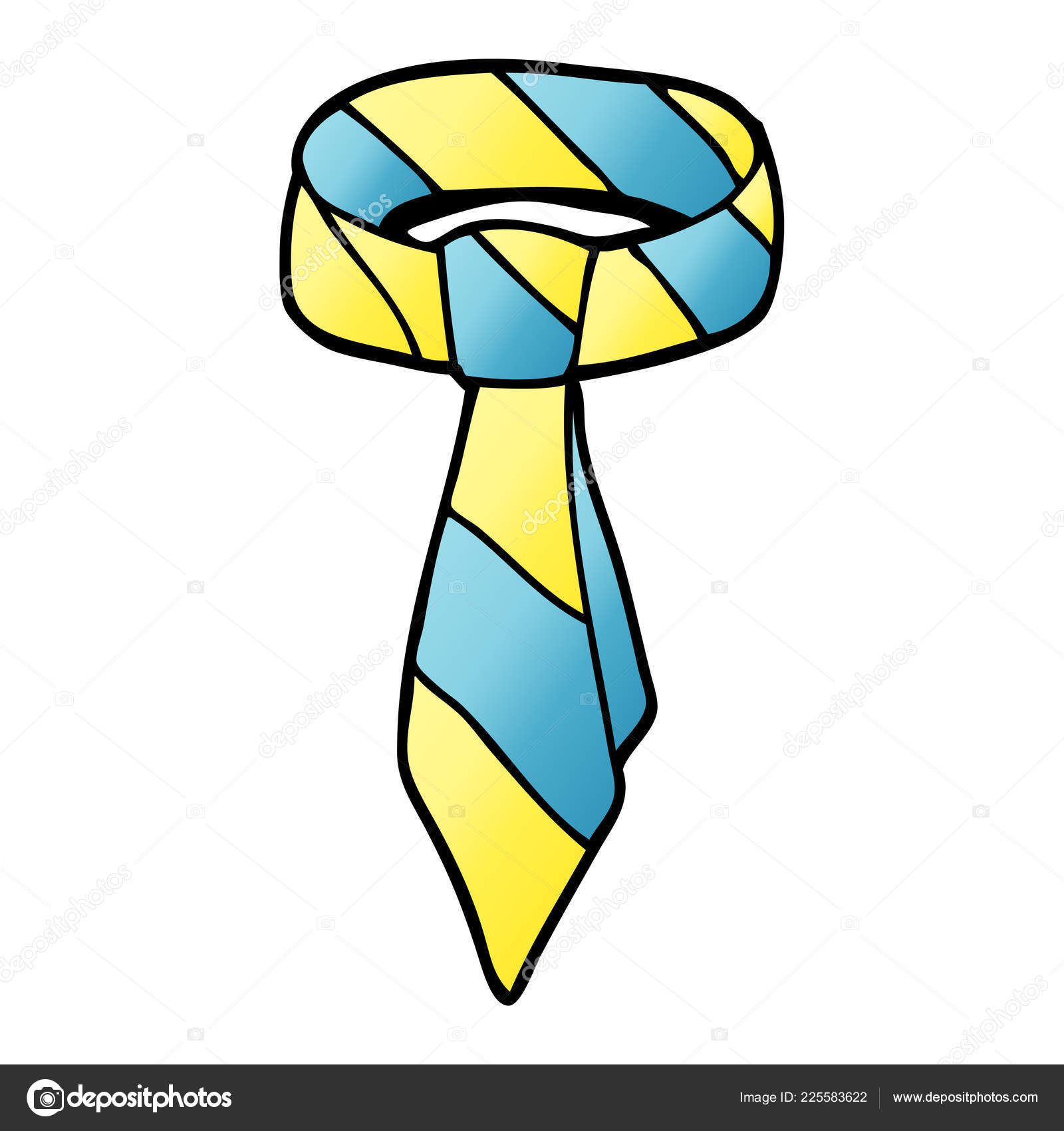 Cartoon Doodle Tie Vector Illustration Stock Vector by ©lineartestpilot ...