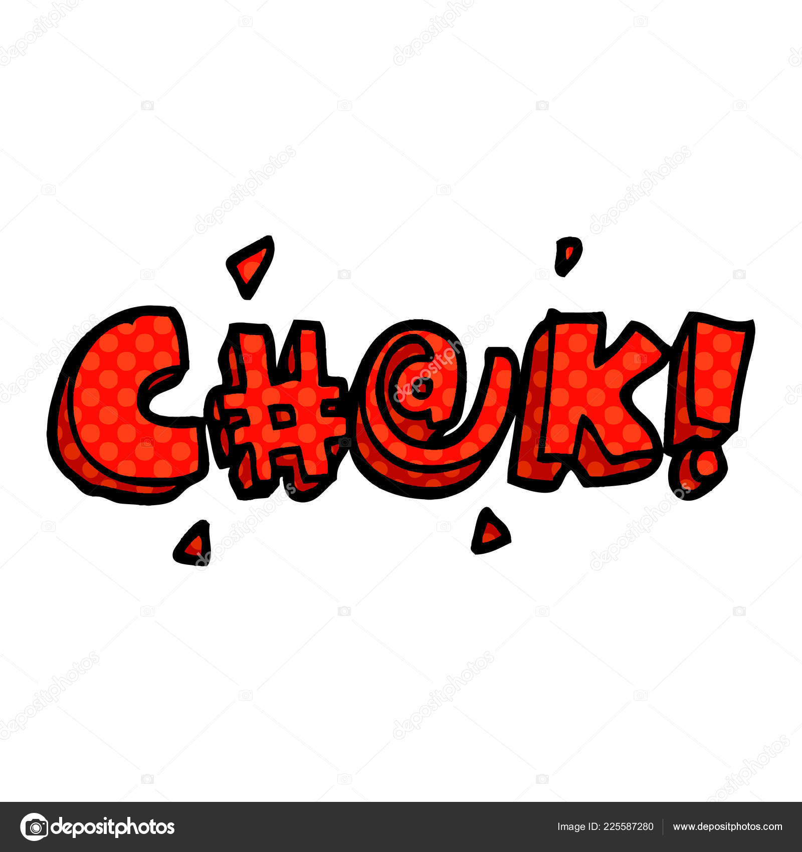 Cartoon Doodle Swear Word Stock Vector by ©lineartestpilot 225587280