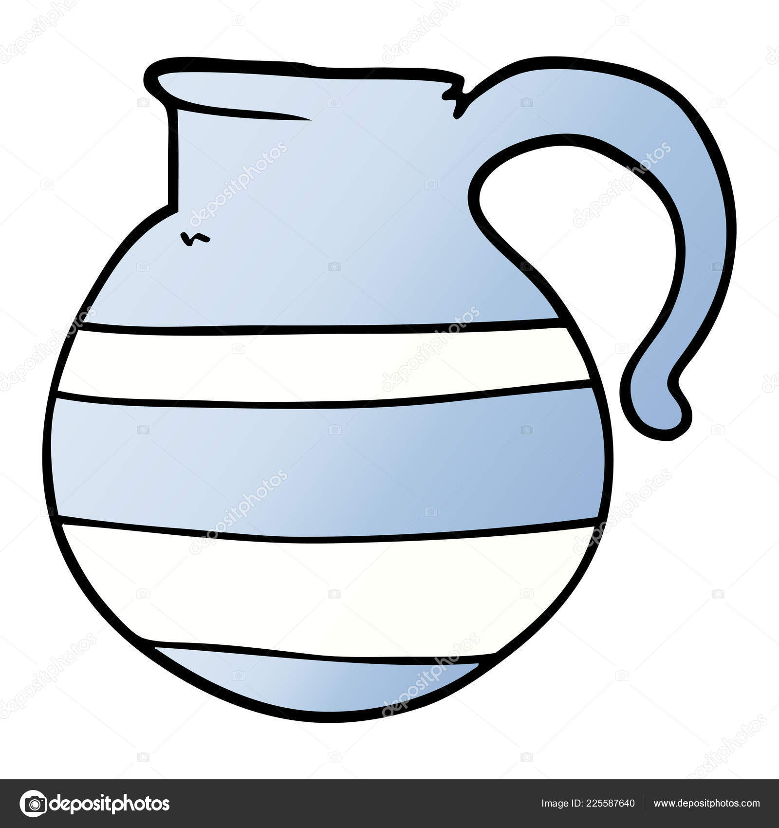 Cartoon Doodle Jug Stock Vector Image by ©lineartestpilot #225587640