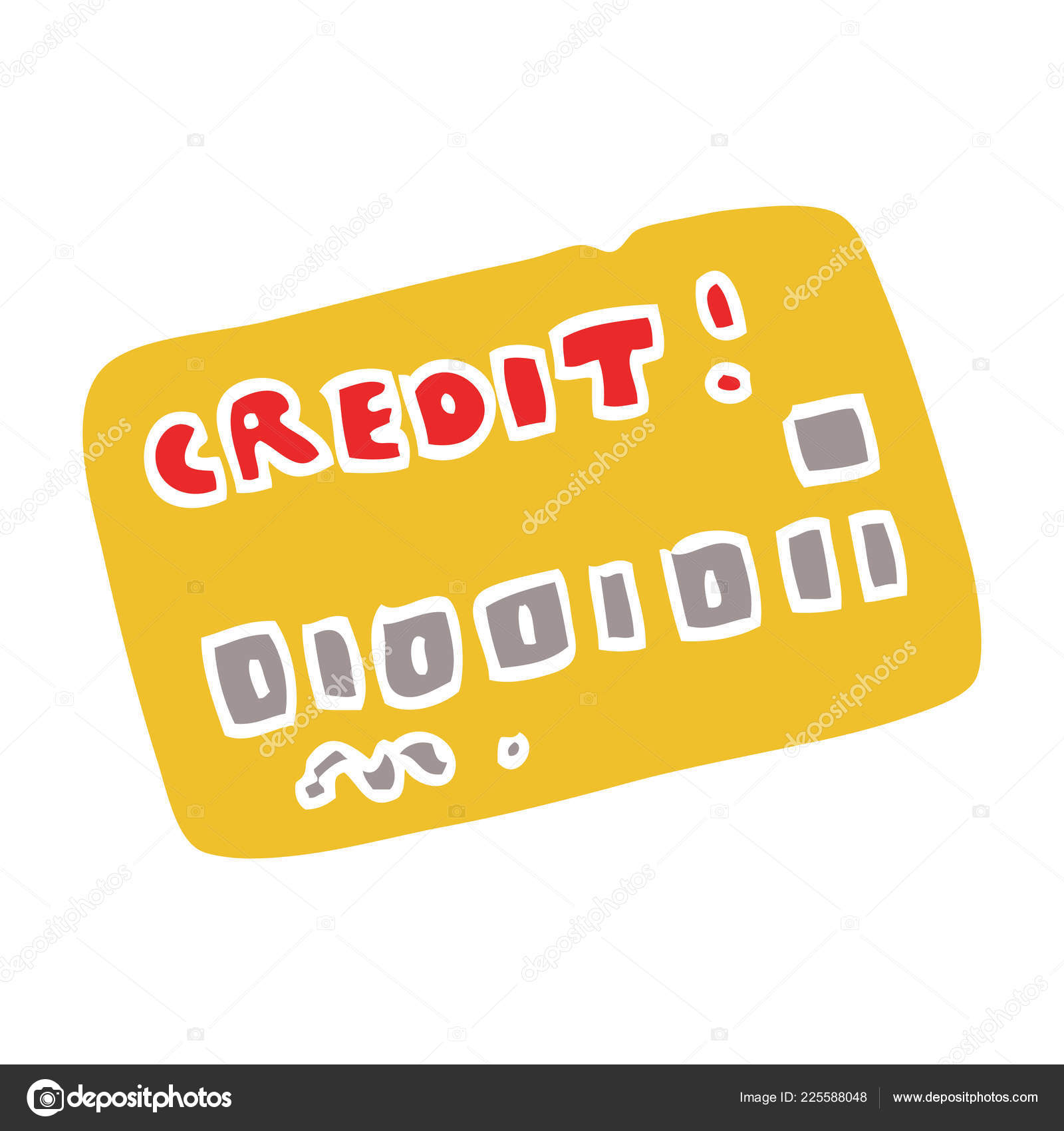 Cartoon Doodle Credit Card Stock Vector by ©lineartestpilot 225588048