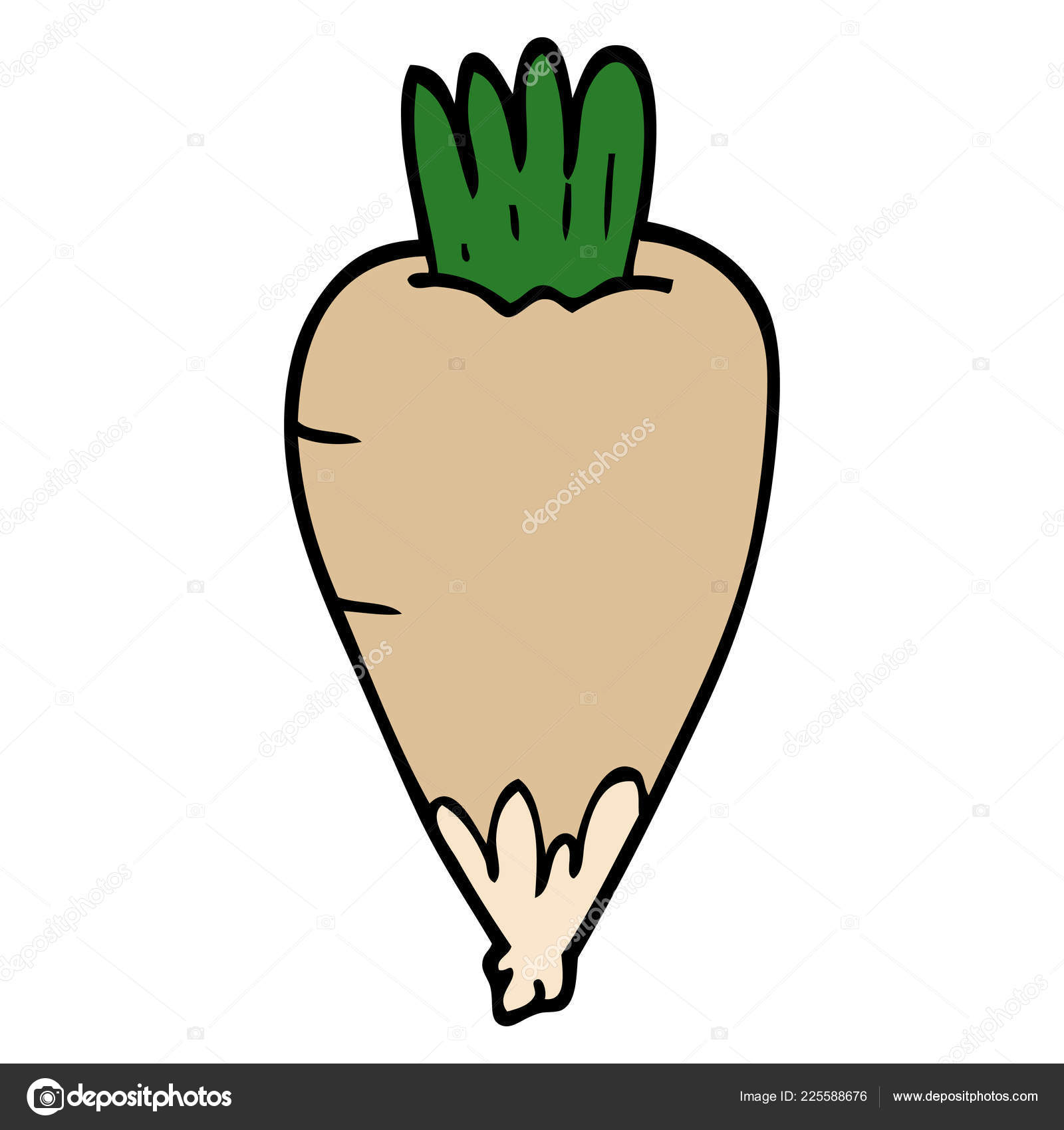 Cartoon Doodle Root Vegetable Stock Vector by ©lineartestpilot 225588676