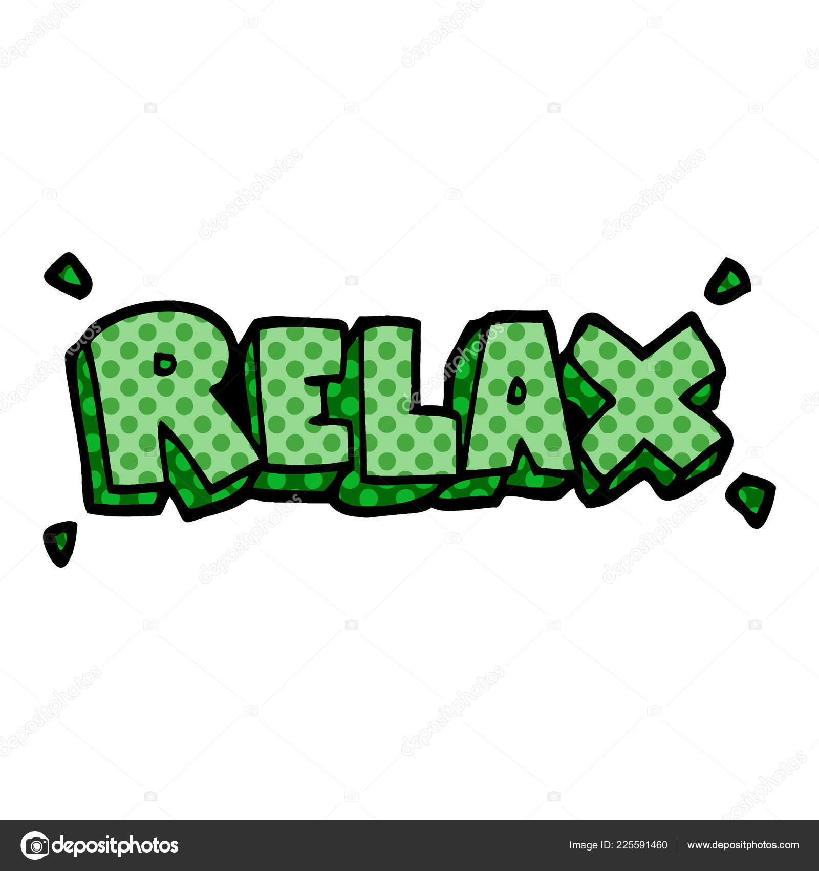 Cartoon Doodle Relax Symbol Stock Vector by ©lineartestpilot 225591460