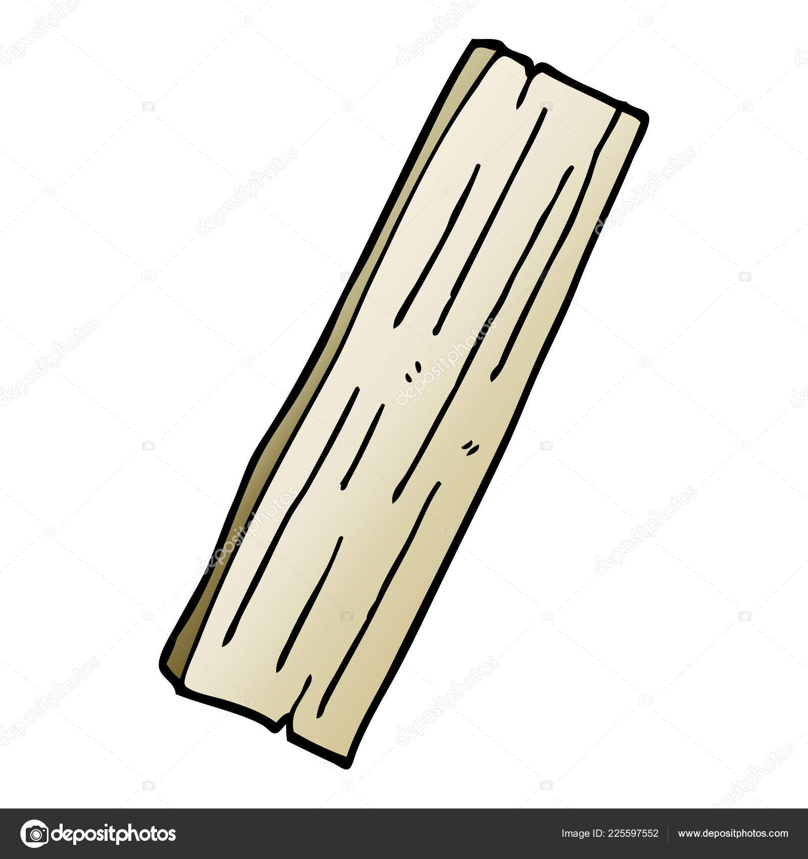 Cartoon Doodle Plank Wood Stock Illustration by ©lineartestpilot #225597552