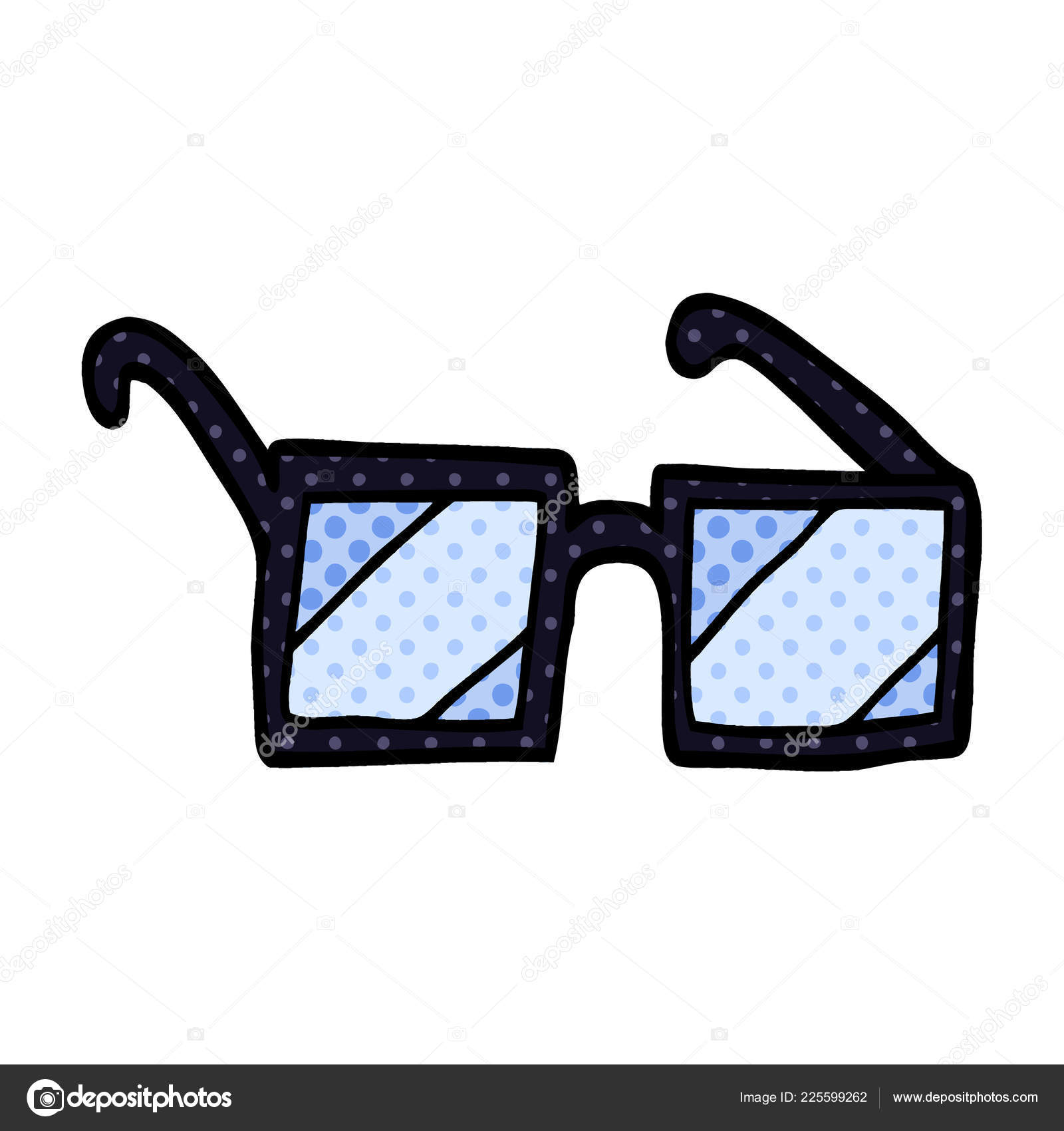 Cartoon Doodle Square Spectacles Stock Vector by ©lineartestpilot 225599262
