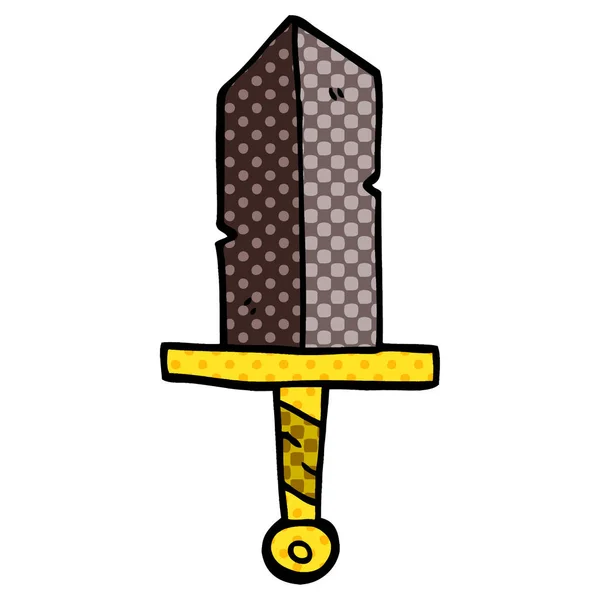 Cartoon Doodle Dagger White Background Stock Vector by ©lineartestpilot ...