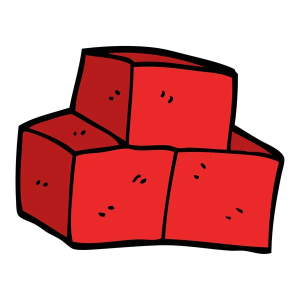 Line Drawing Cartoon Stacked Bricks Stock Vector Image by ...