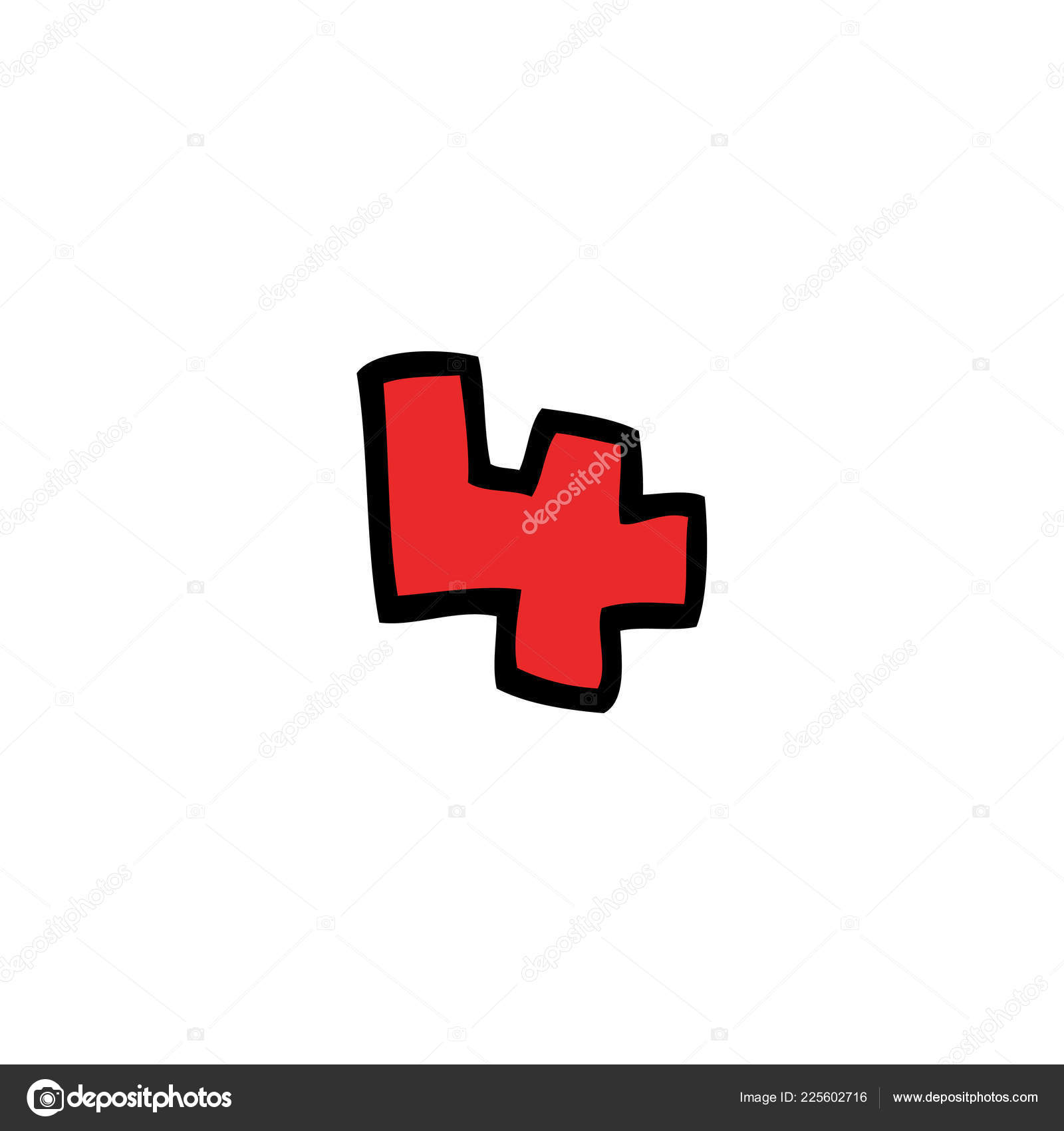 Cartoon Doodle Number Stock Vector by ©lineartestpilot 225602716 Cartoon Doodle Number Stock Vector by ©lineartestpilot 225602716