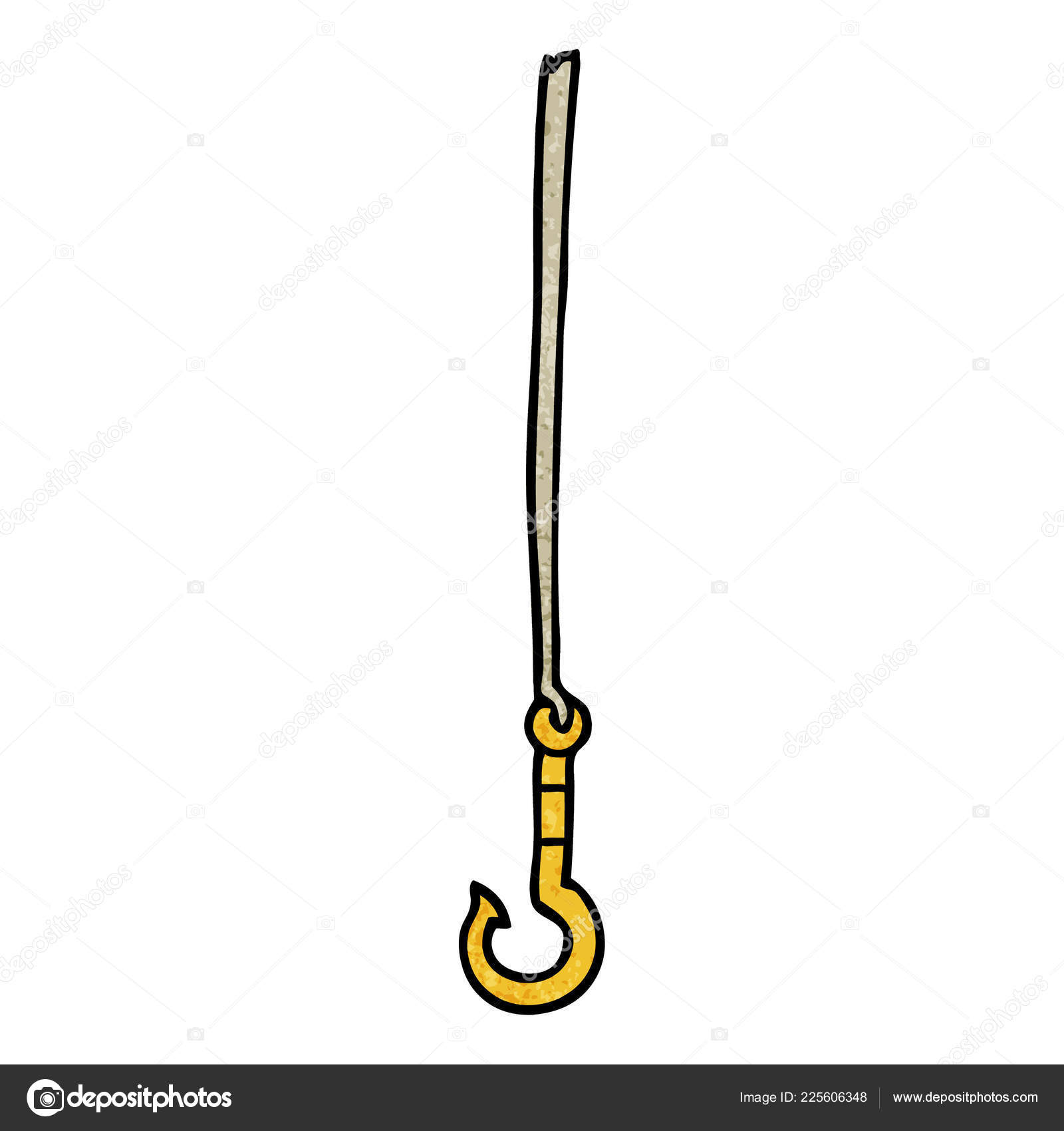 Cartoon Doodle Hook Vector Design Stock Vector by ©lineartestpilot ...