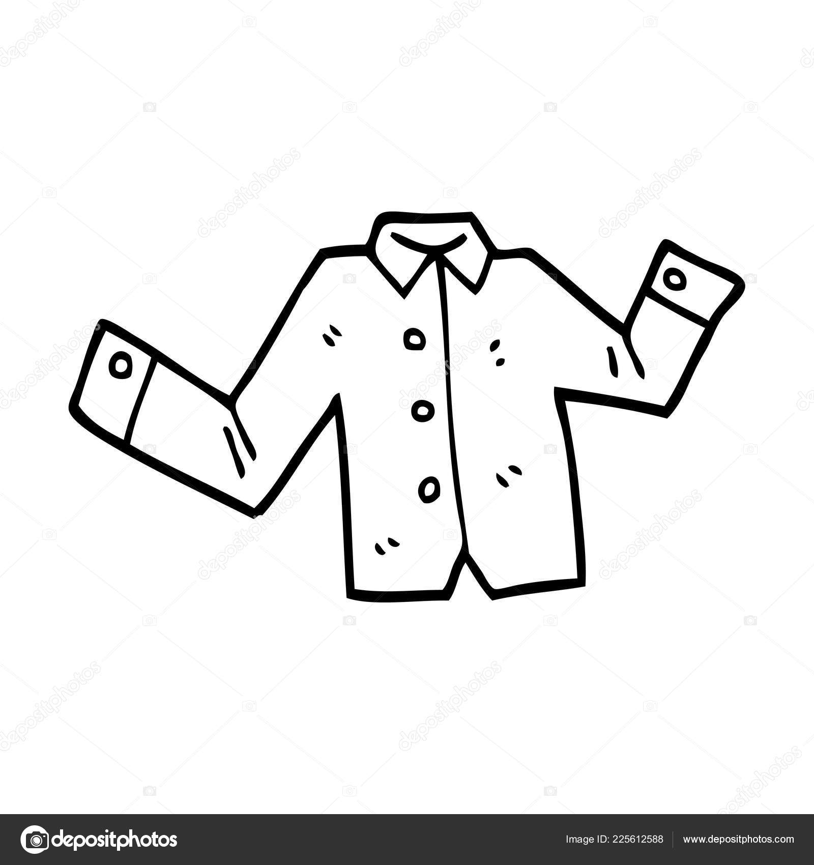 Line Drawing Cartoon Business Shirt Stock Vector by ©lineartestpilot ...