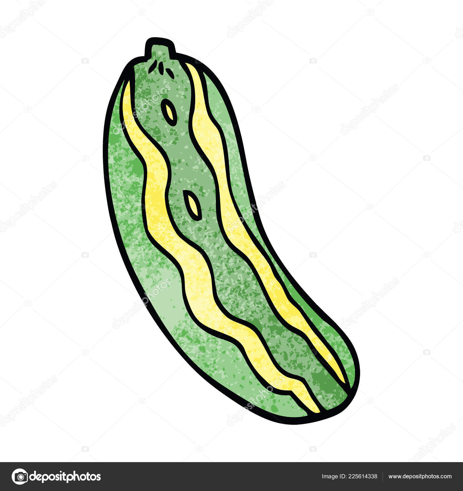 Cartoon Doodle Marrow Plant Stock Vector by ©lineartestpilot 225614338