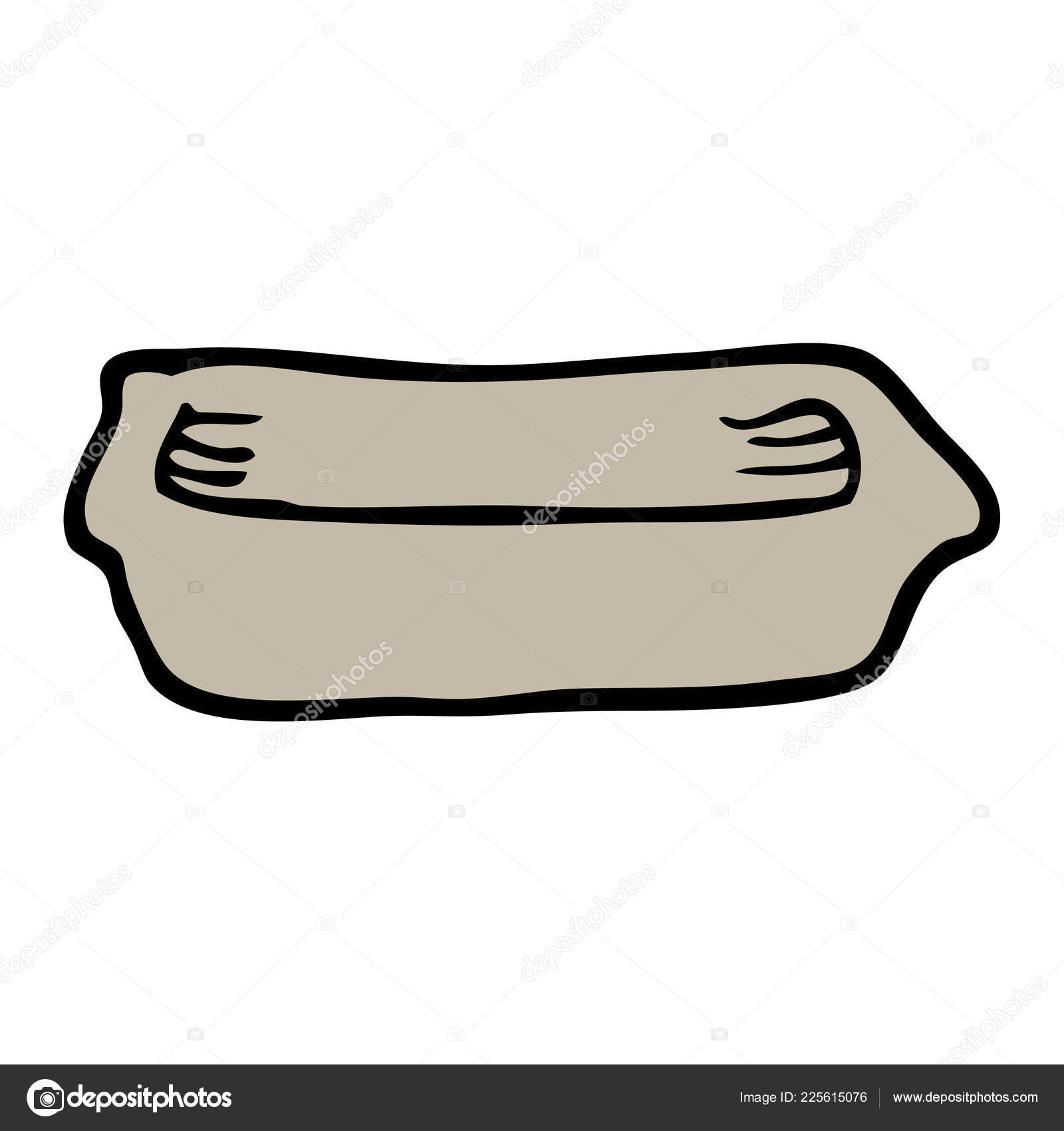 Hand Drawn Doodle Style Cartoon Empty Tray Stock Vector by ...